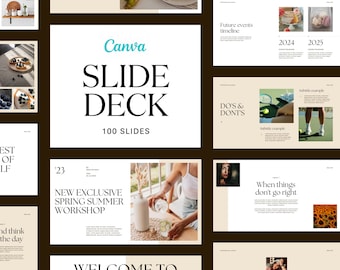 Clean Minimal Canva Presentation Slide Deck | Course Webinar | Course ...