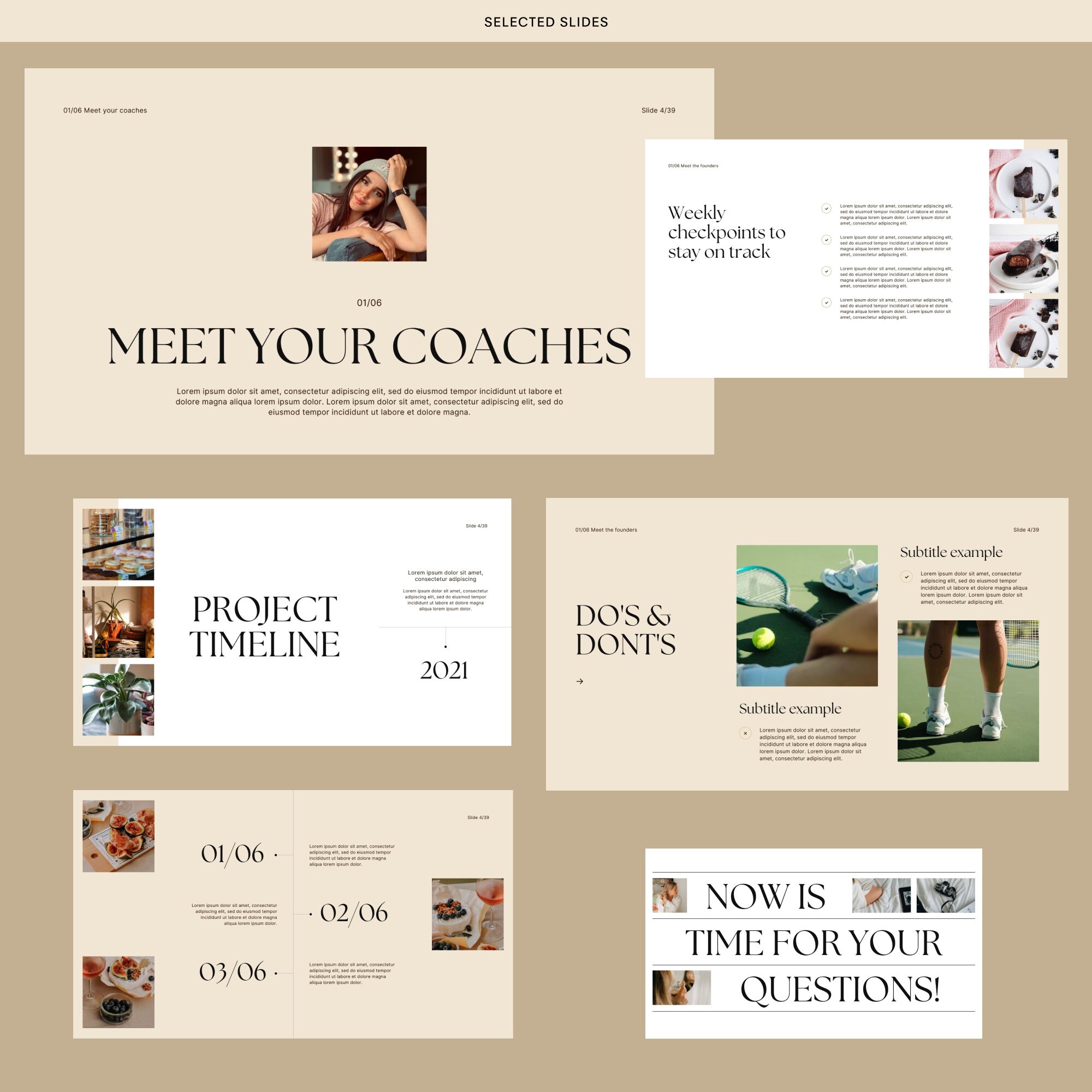 100 Slides Luxury Minimal Canva Presentation Deck | Course Webinar ...