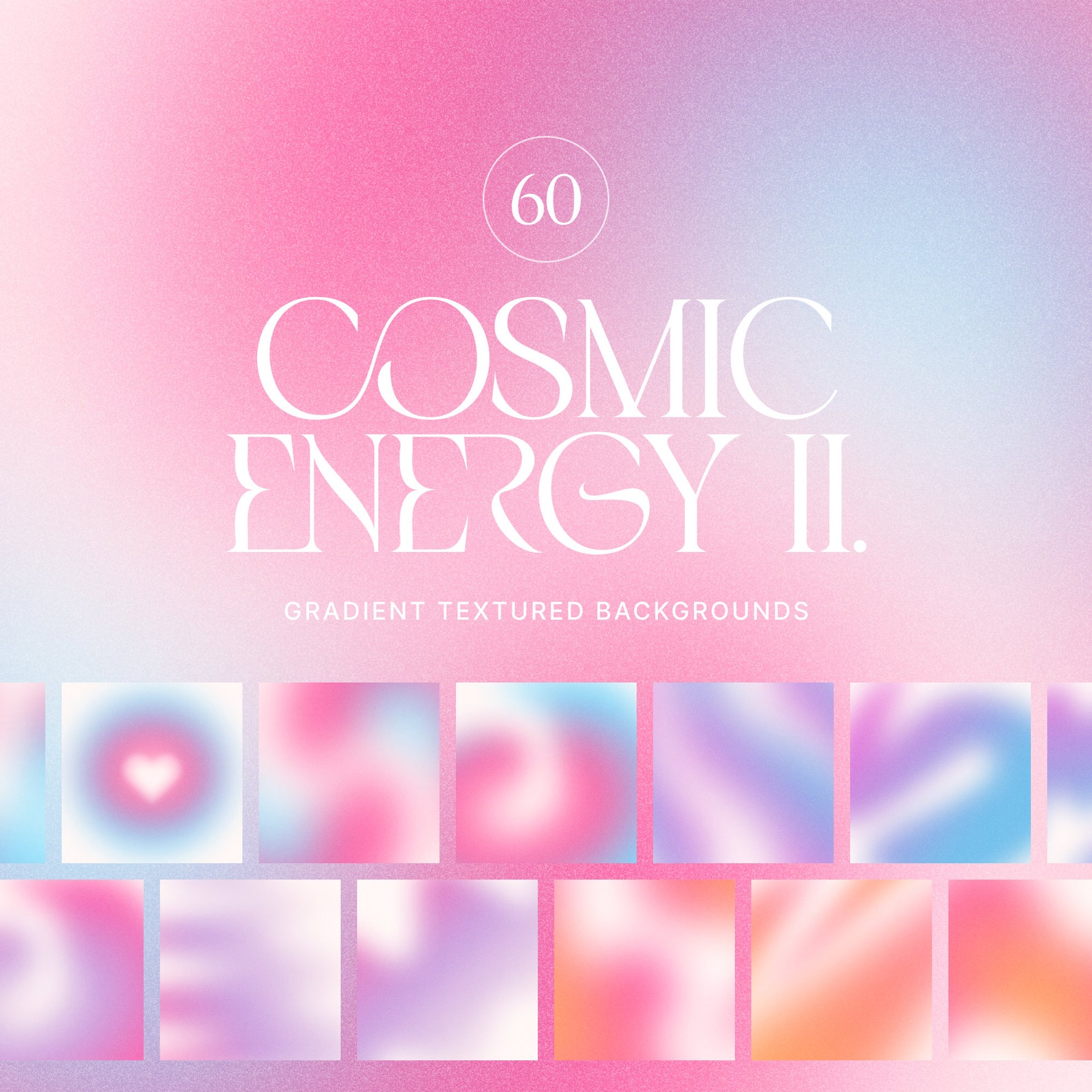 60 Cosmic Energy Part 2 Pink Blue Orange Gradient Backgrounds | Digital ...