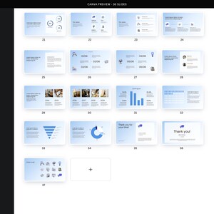 Light Blue Business Technology Canva Presentation With Icons | Course ...