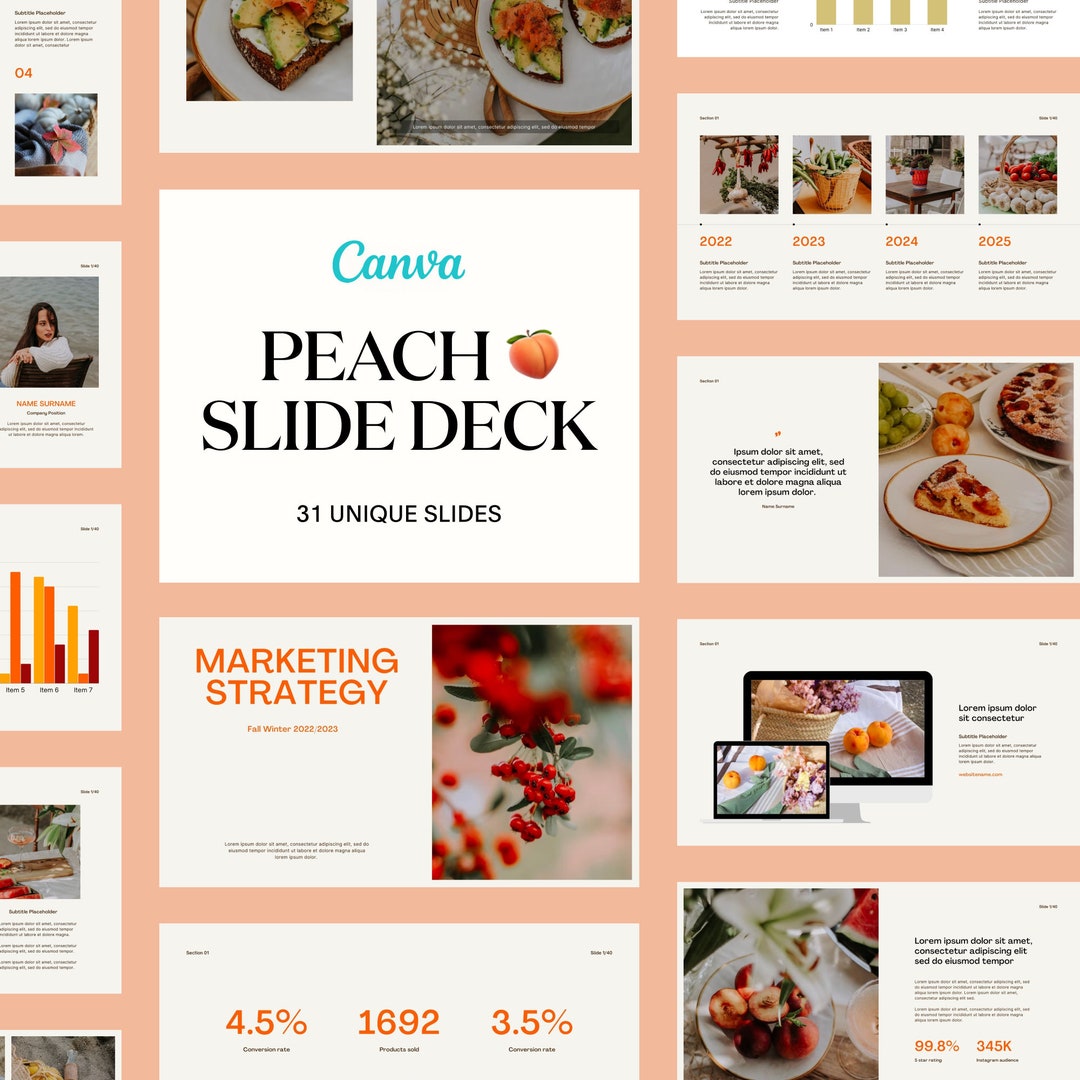 Presentation Slide Deck | Peach Beige Canva Course Webinar | Course ...