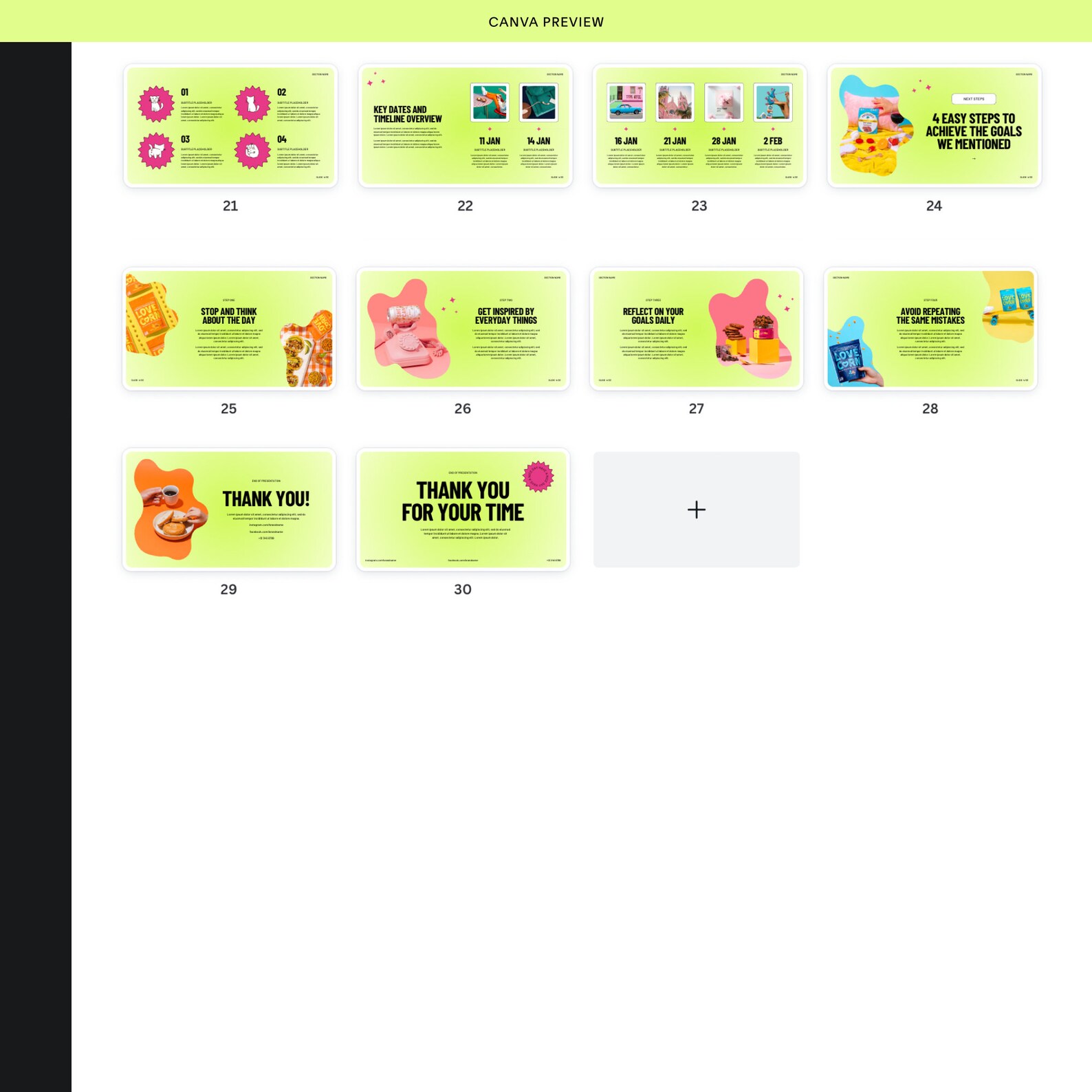 30 Slides Vibrant Bold Y2k Canva Presentation Deck | Webinar | Pitch ...