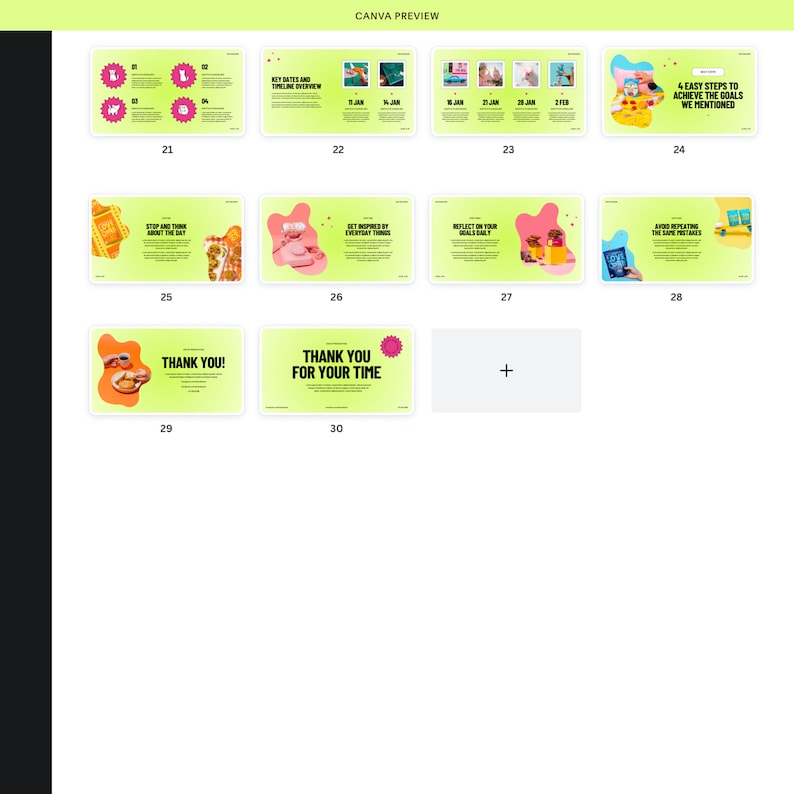 30 Slides Vibrant Bold Y2k Canva Presentation Deck | Webinar | Pitch ...