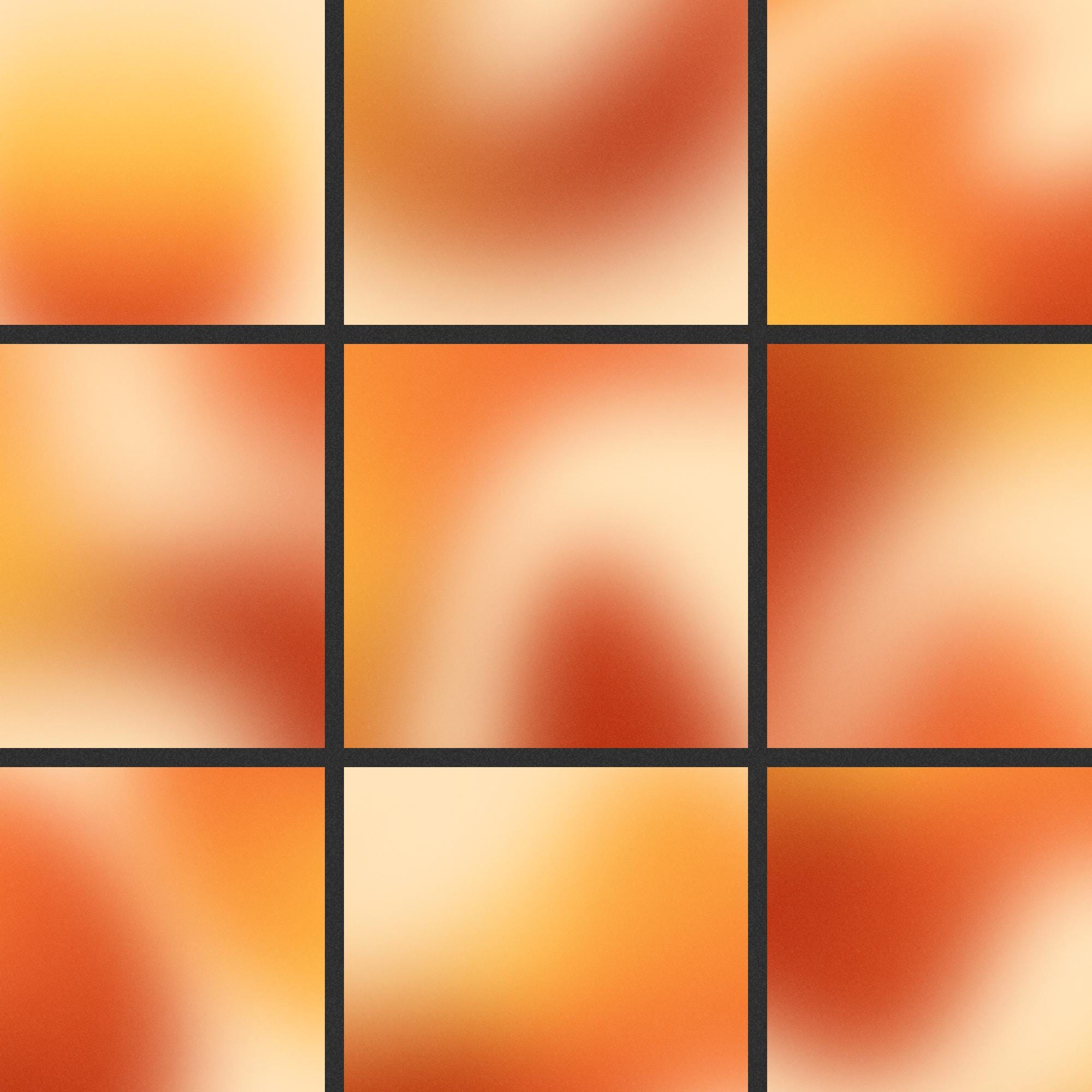 Autumn Fall Orange Green Gradients Fall Leaves | 30 Digital Gradients ...