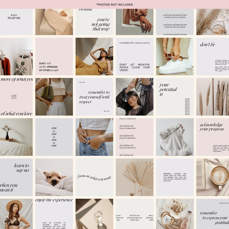 80 Aesthetic Pastel Instagram Post and Stories Quote Templates in Canva ...