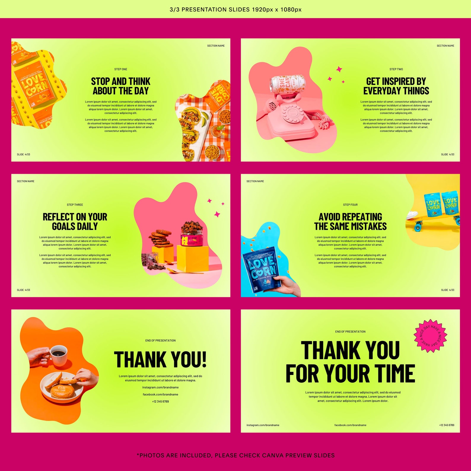 30 Slides Vibrant Bold Y2k Canva Presentation Deck | Webinar | Pitch ...