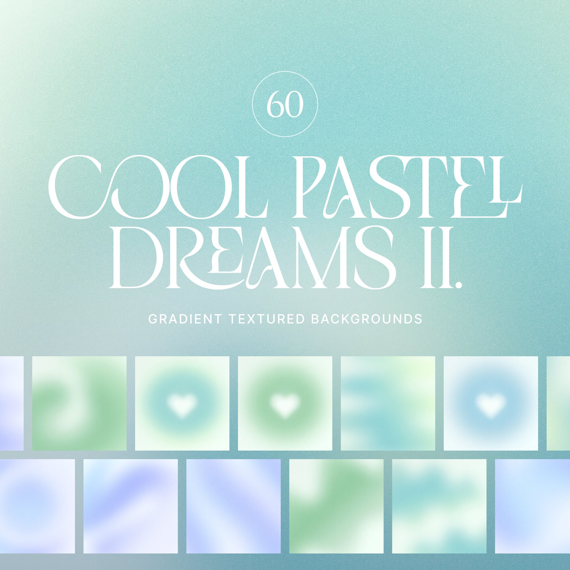 60 Cool Pastel Blue Green Purple Lilac Gradient Backgrounds 2 Digital ...