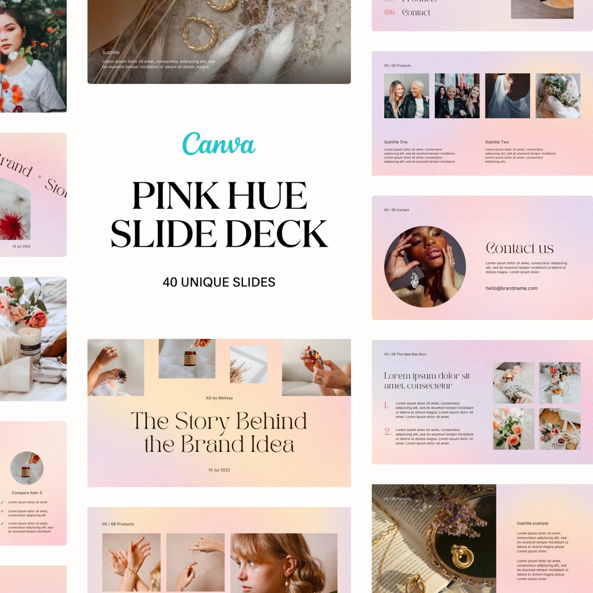 Pink Gradient Canva Presentation Slide Deck | Course Webinar | Course ...