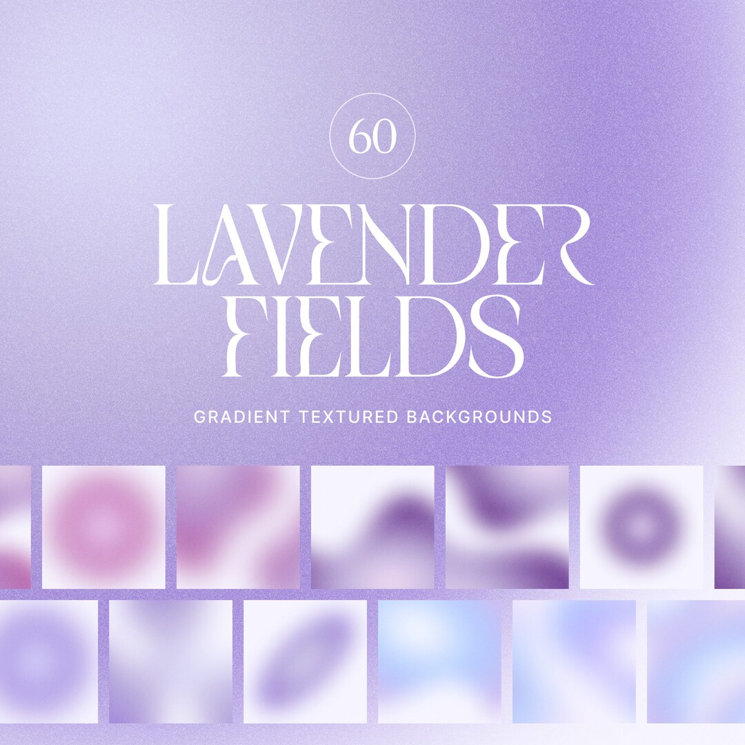Gradient Backgrounds 60 Lavender Fields Purple Pink Blue | Digital ...