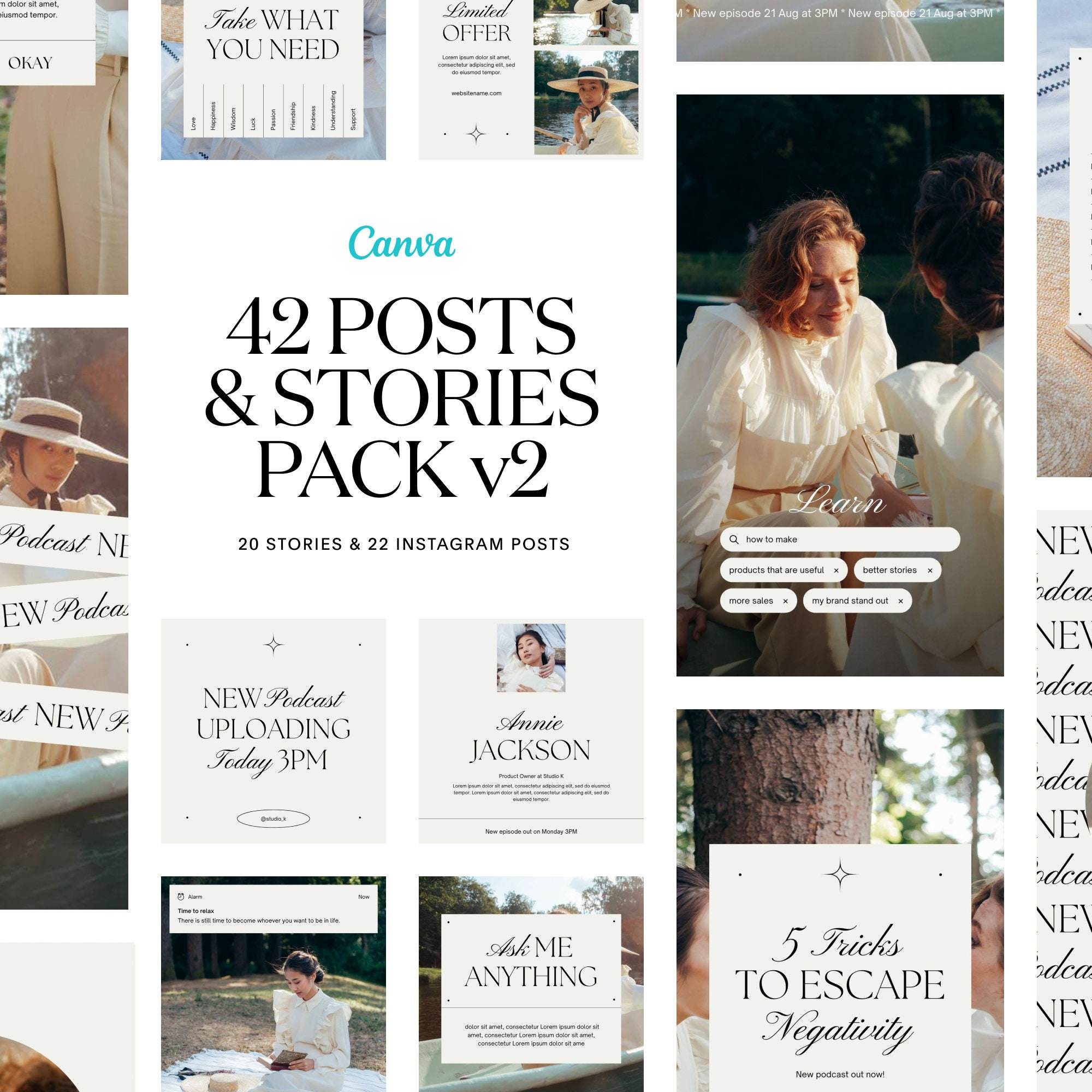 42 Minimalist Instagram Stories and Posts for Small Business and ...