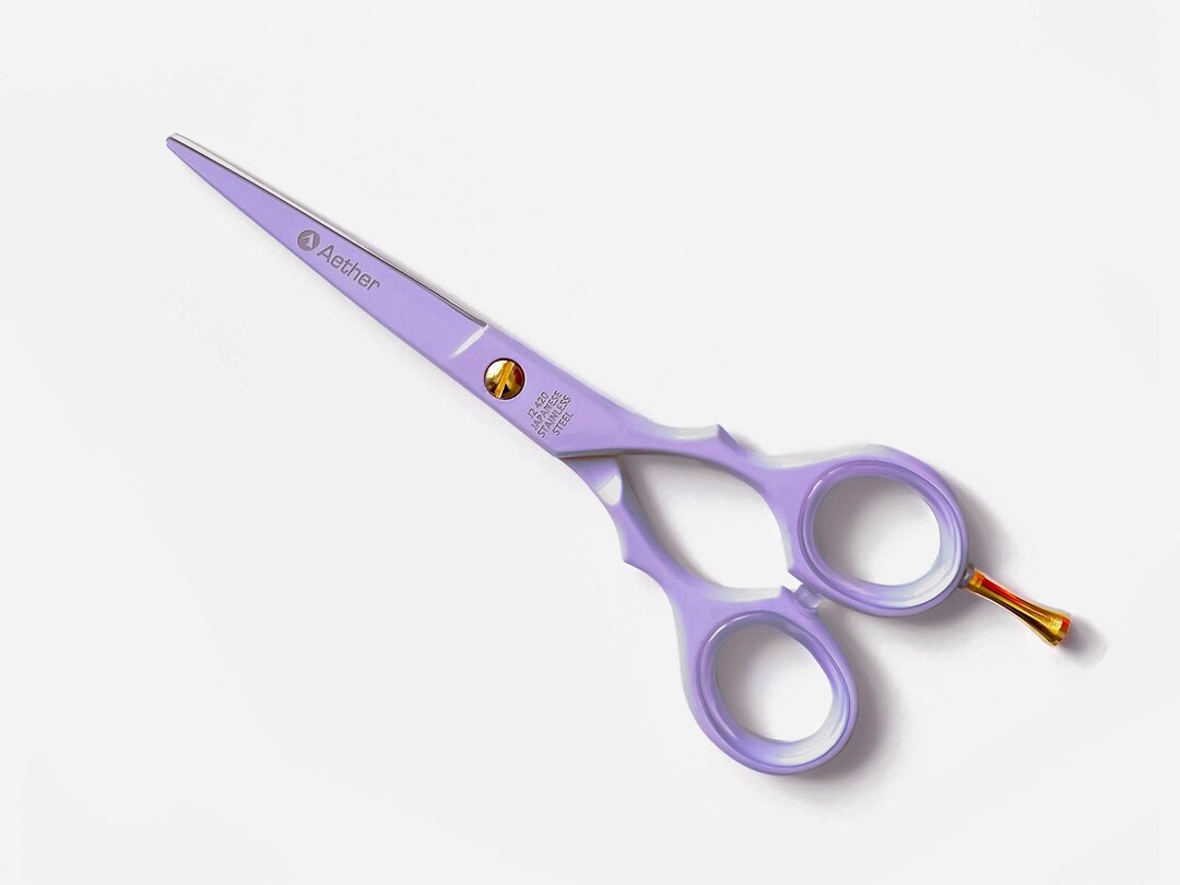 Aether 5.5" Hair Cutting Scissor – Pink, Purple, Blue Finish - Etsy