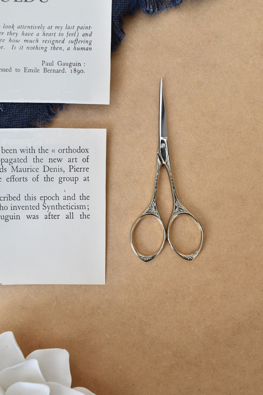 Vintage Gold Scissors - Styling Sewing Scissors for Flat Lays ...