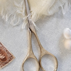 Vintage Gold Scissors - Styling Sewing Scissors for Flat Lays ...