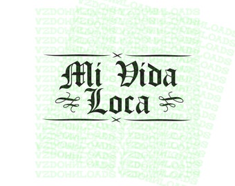 Mi Vida Loca Png - Etsy