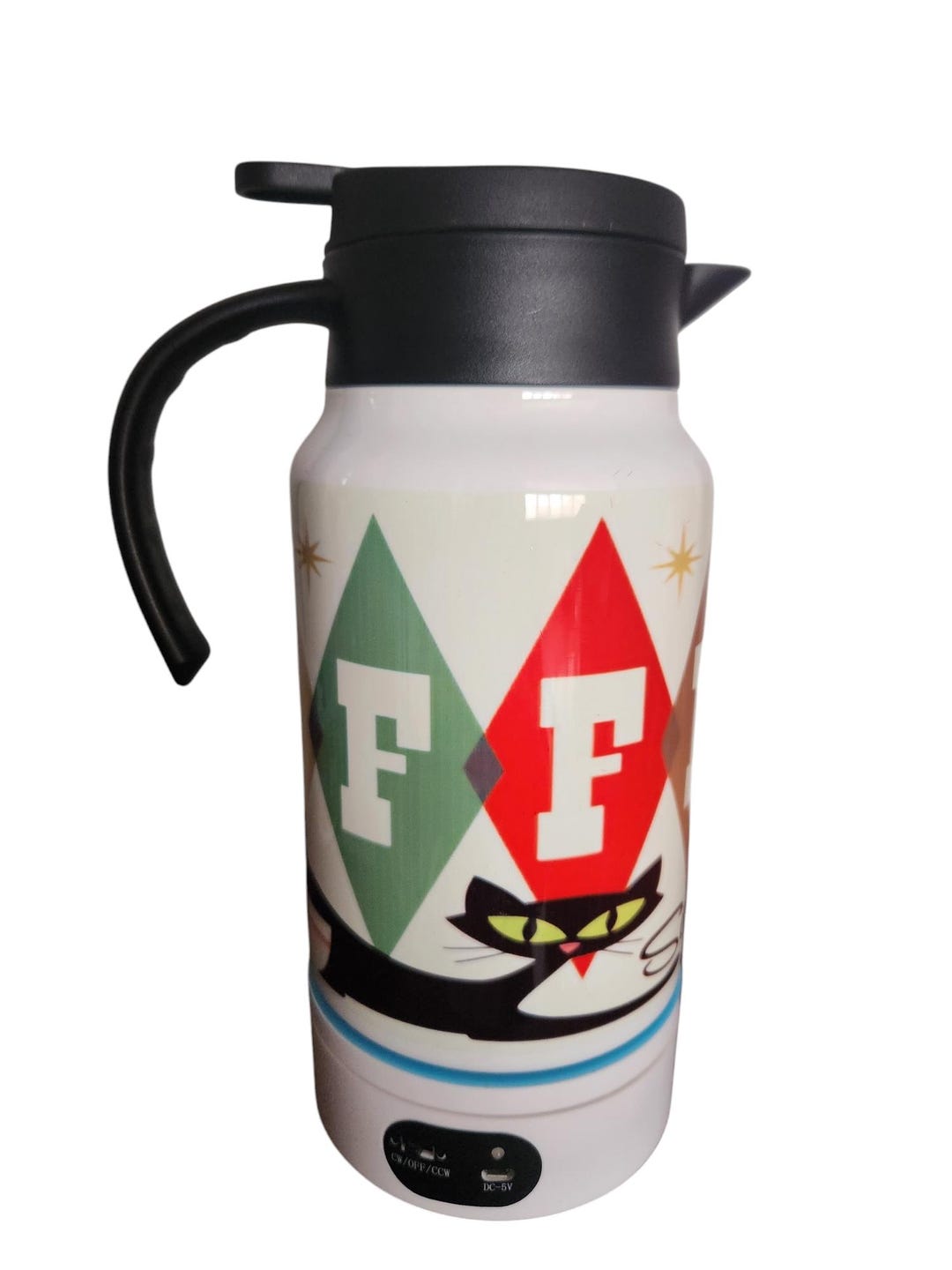 Atomic Black Cat Coffee Carafe 50 Oz. - Etsy