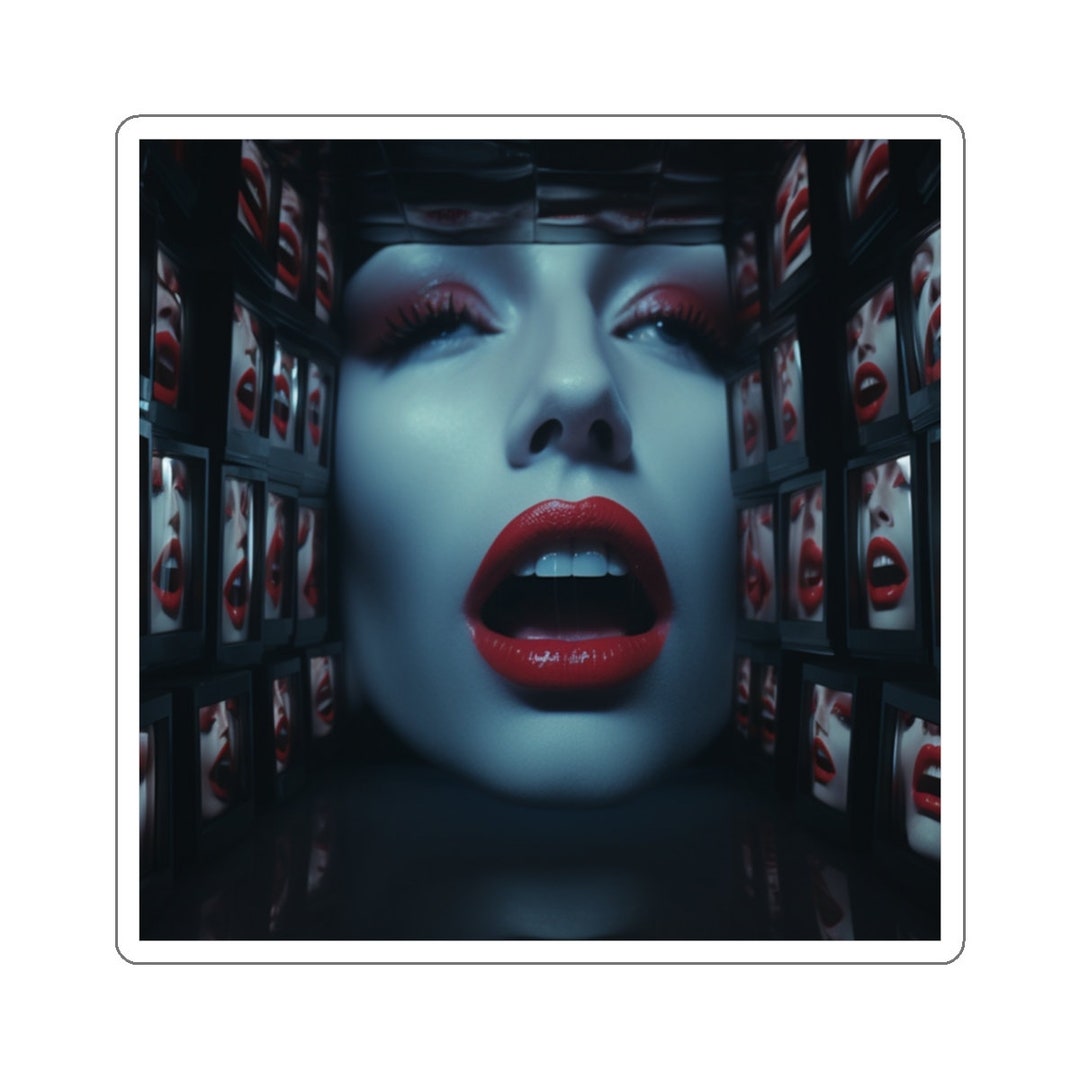 Sci-fi Liminal Space Sticker Cyberpunk Videodrome Inspired - Etsy