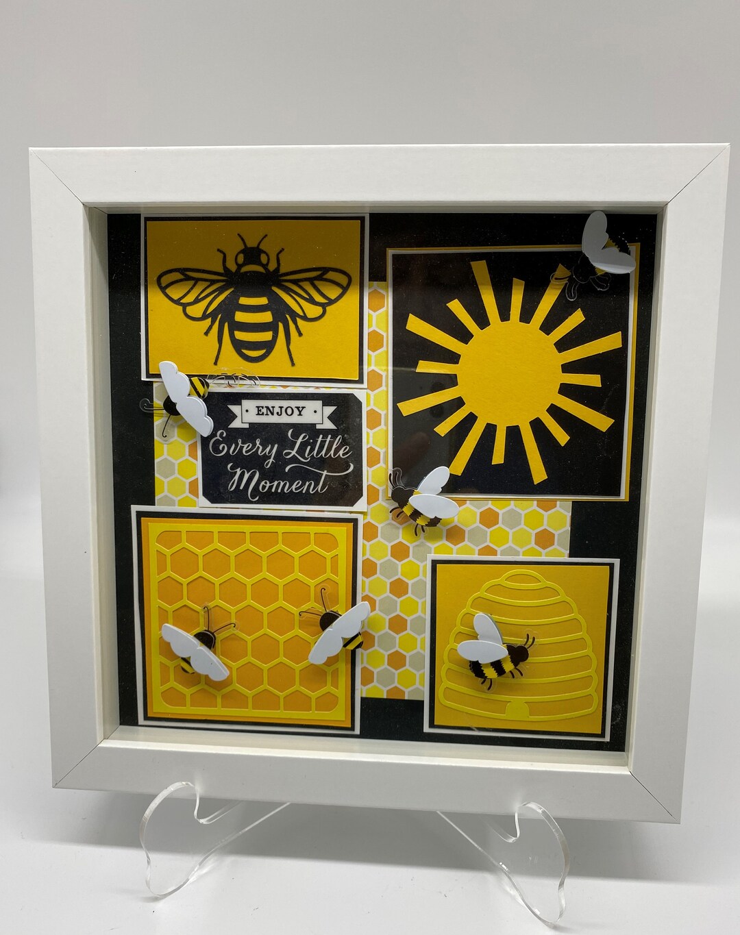 Cute Collage Bee Shadowbox Frame - Etsy