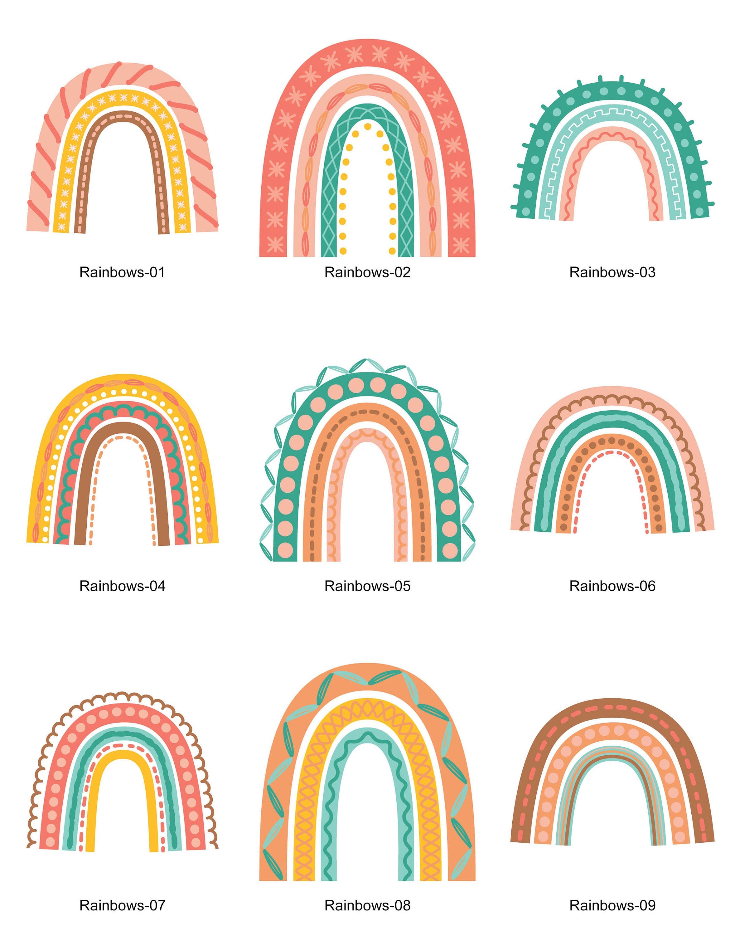 Rainbow Waterproof Vinyl Stickers - Etsy