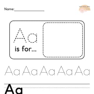 Alphabet Tracing Worksheets Digital Download for Educators & Parents - Etsy