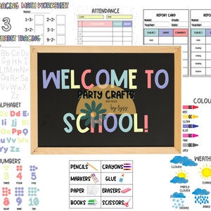 School Dramatic Play, Printable, Digital Download, DIY, Play Skills ...