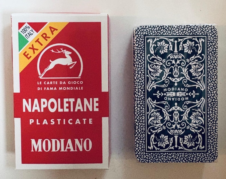 New 2 Decks Authentic Sealed Napoletane 97/25 Modiano Regional Italian ...