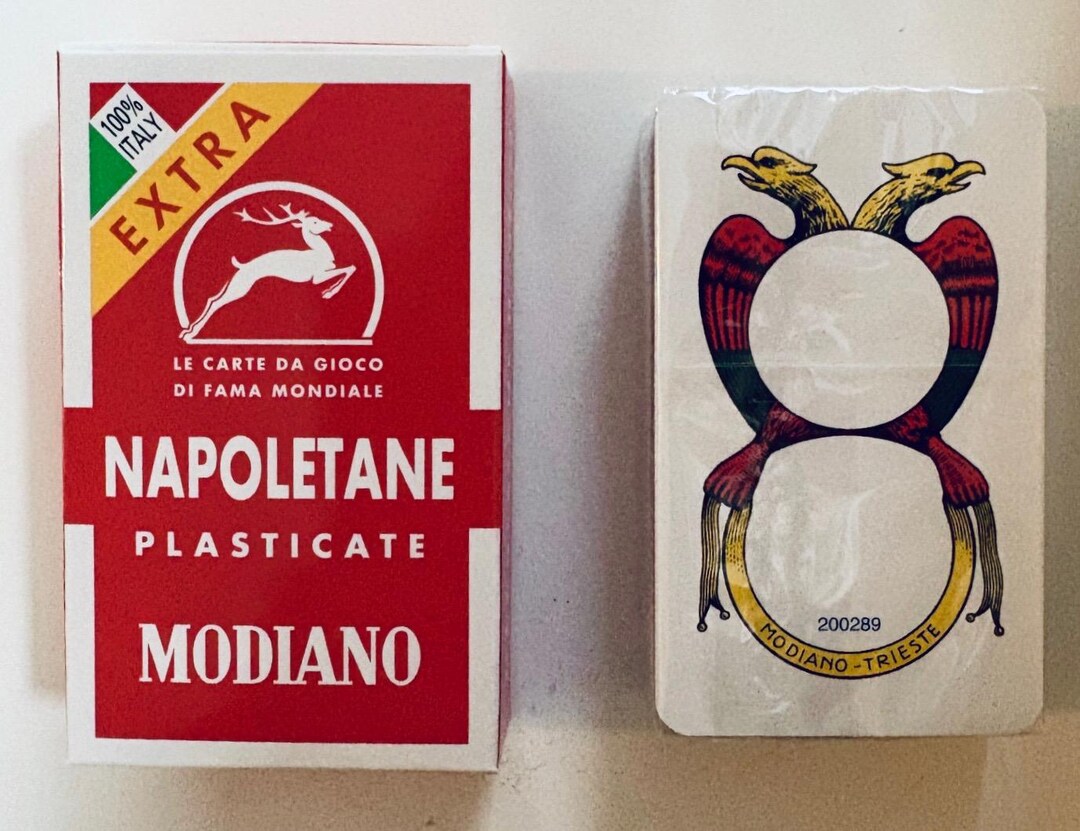 New 2 Decks Authentic Sealed Napoletane 97/25 Modiano Regional Italian ...