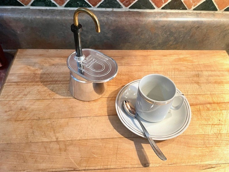 Vintage New NOS Genuine Bialetti 90's Mini Express Stovetop Moka Pot ...