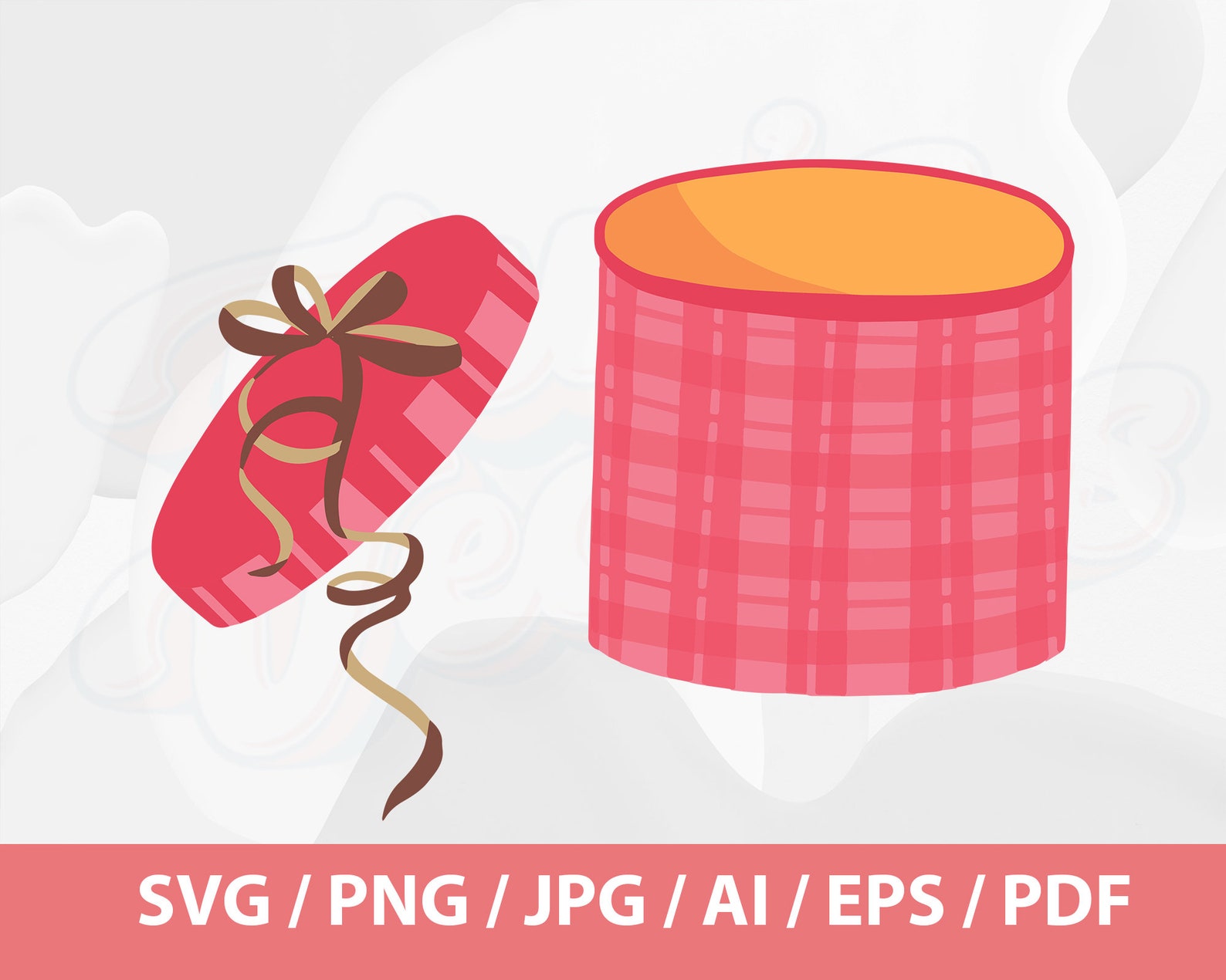 Giftbox Collection SVG Happy Birthday Gift Boxes Christmas - Etsy