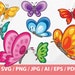Cute Butterfly Clipart - Spring Bugs, Butterfly Clipart, Butterfly SVG ...