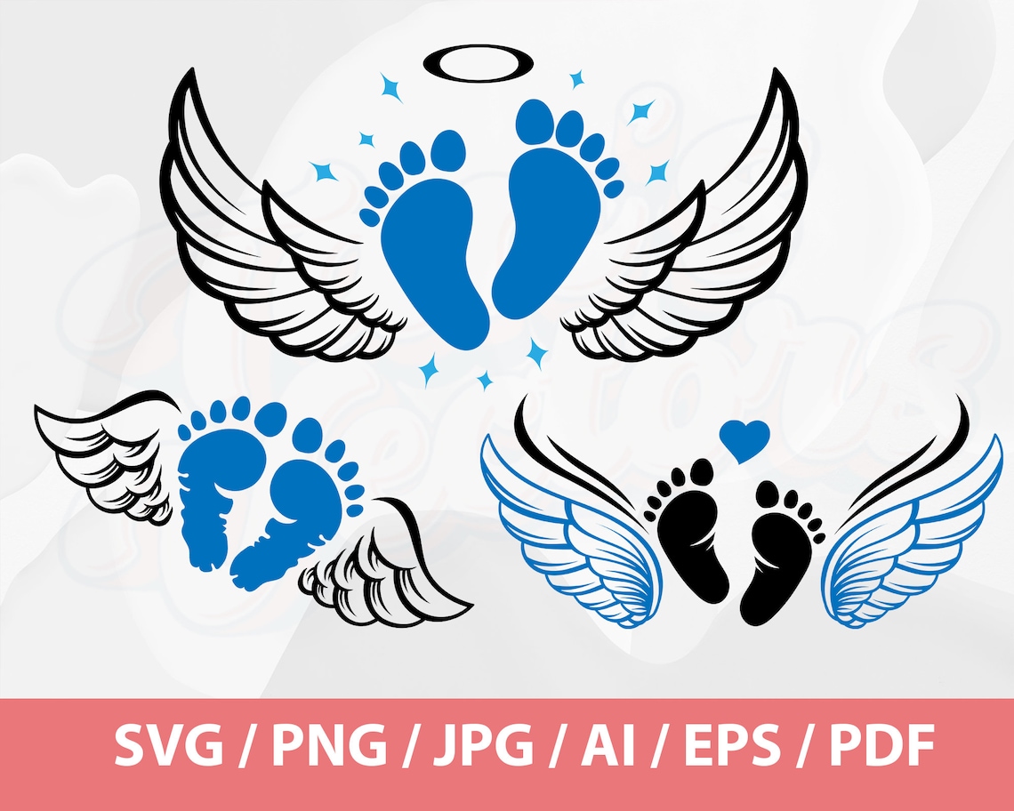 Baby Footprints Baby Loss SVG Memorial Svg Pregnancy and - Etsy