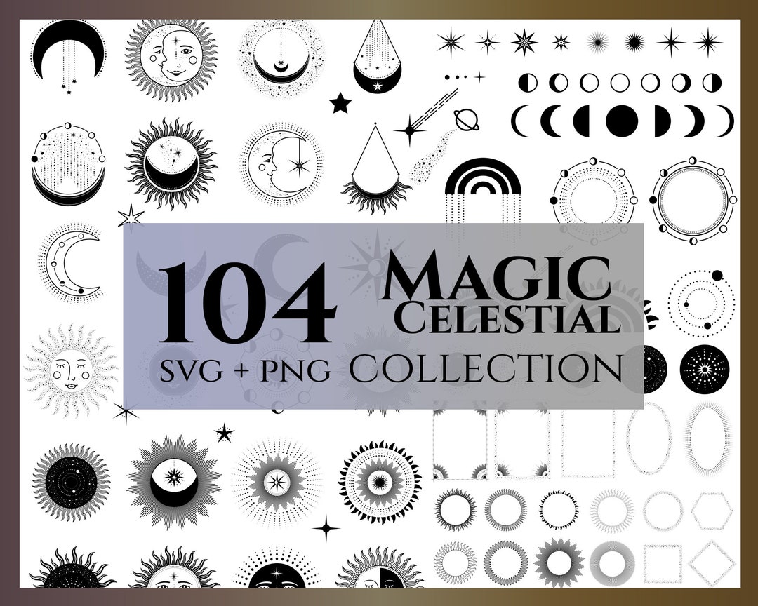 Magic Celestial Collection SVG - Sun and Moon Svg, Celestial Svg ...