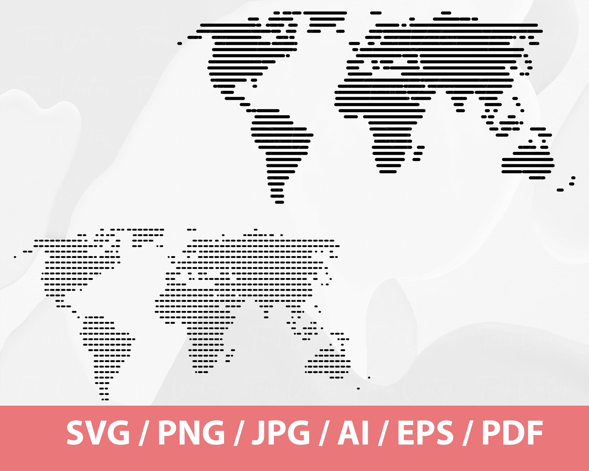 World Maps Collection SVG World Map SVG World SVG Travel - Etsy UK