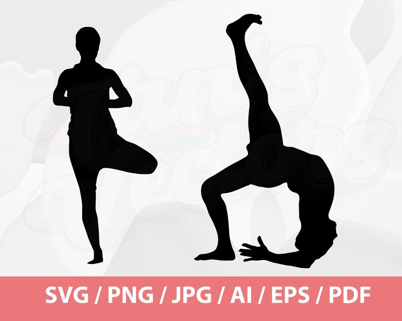 Yoga SVG - Yogo Poses Silhouette, Mediation Svg, Practice Svg, Yoga ...