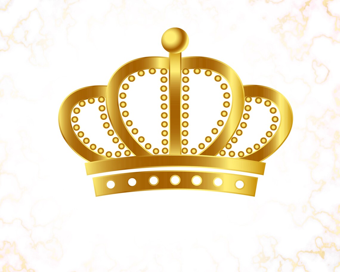 Golden Crown Set Gold Crowns Clipart Royal Crown Svg Gold - Etsy