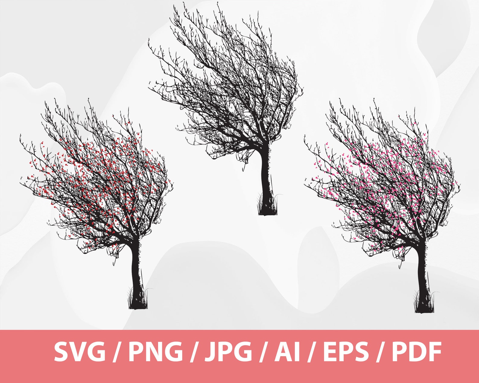 Tree SVG Autumn Tree Forest Svg Files Tree Clipart Tree | Etsy
