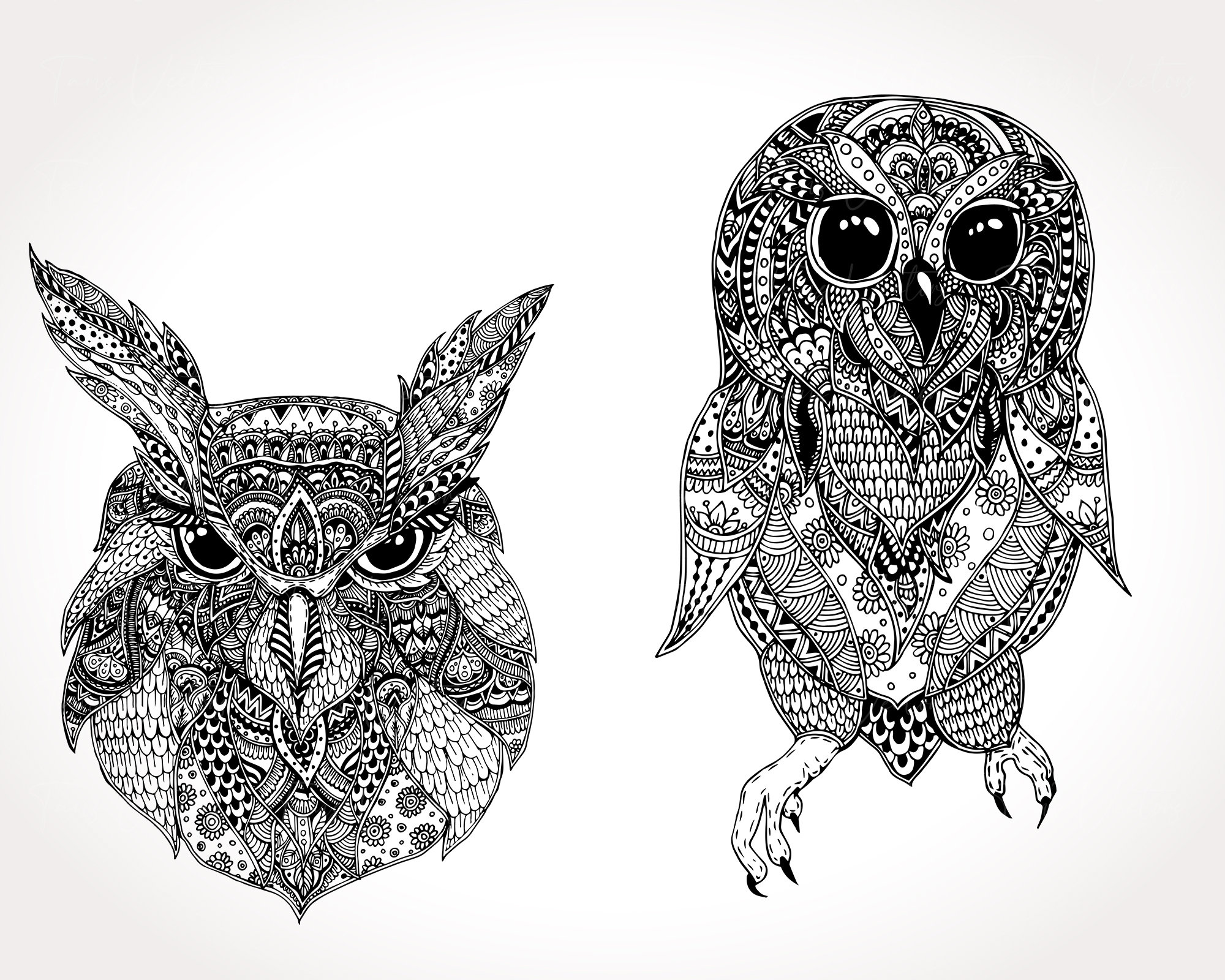 Decorative Animals Mandala Collection Animal Mandala - Etsy