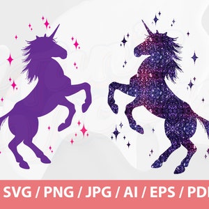 Unicorn PNG Bundle - Unicorn Clipart, Unicorn Png, Cute Unicorn Vectors ...