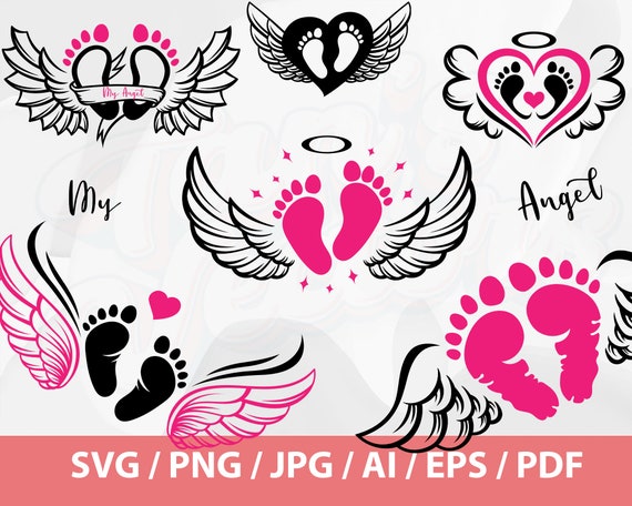 Baby Loss SVG Memorial Svg Baby Footprints Pregnancy and - Etsy Canada