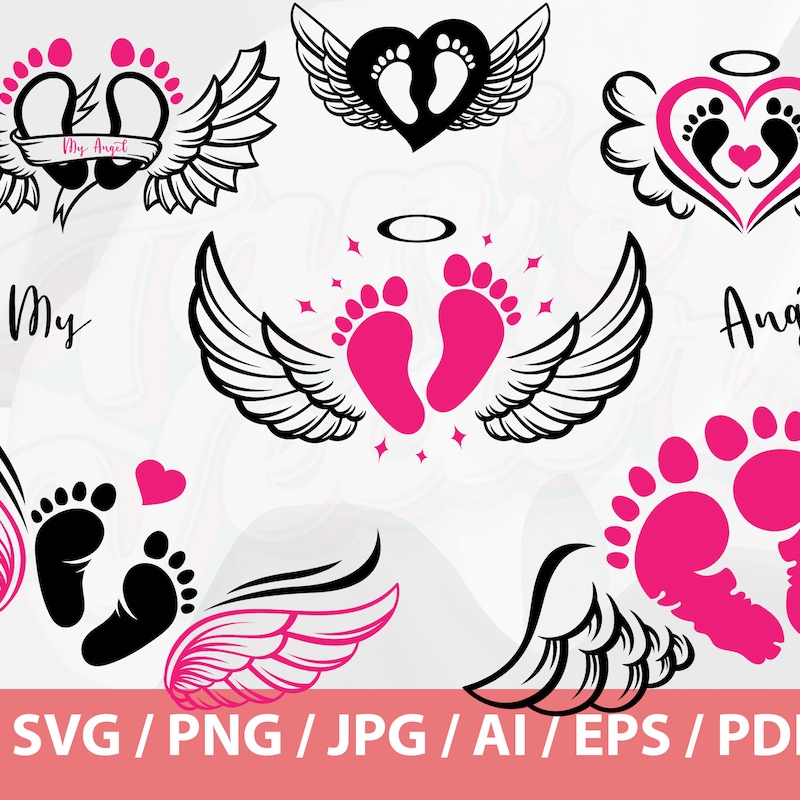 Angel Footprints Art - Etsy