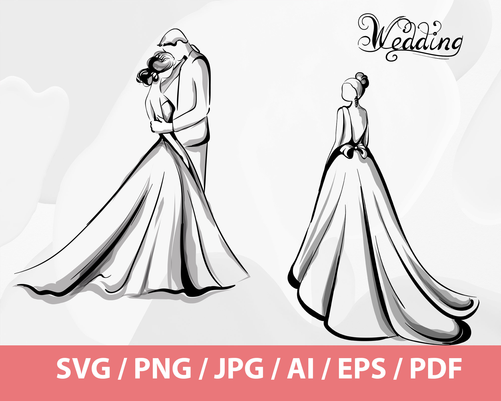 Bride Silhouette Png