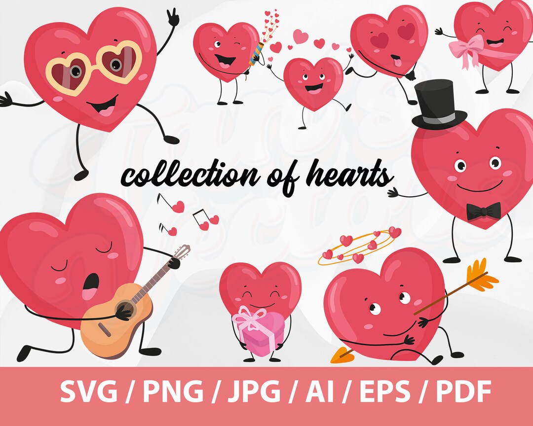 Collection of Hearts SVG - Cute Heart Svg, Love Svg, Valentines Day Svg ...