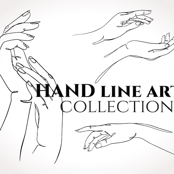 Holding Hands Line Art - Etsy