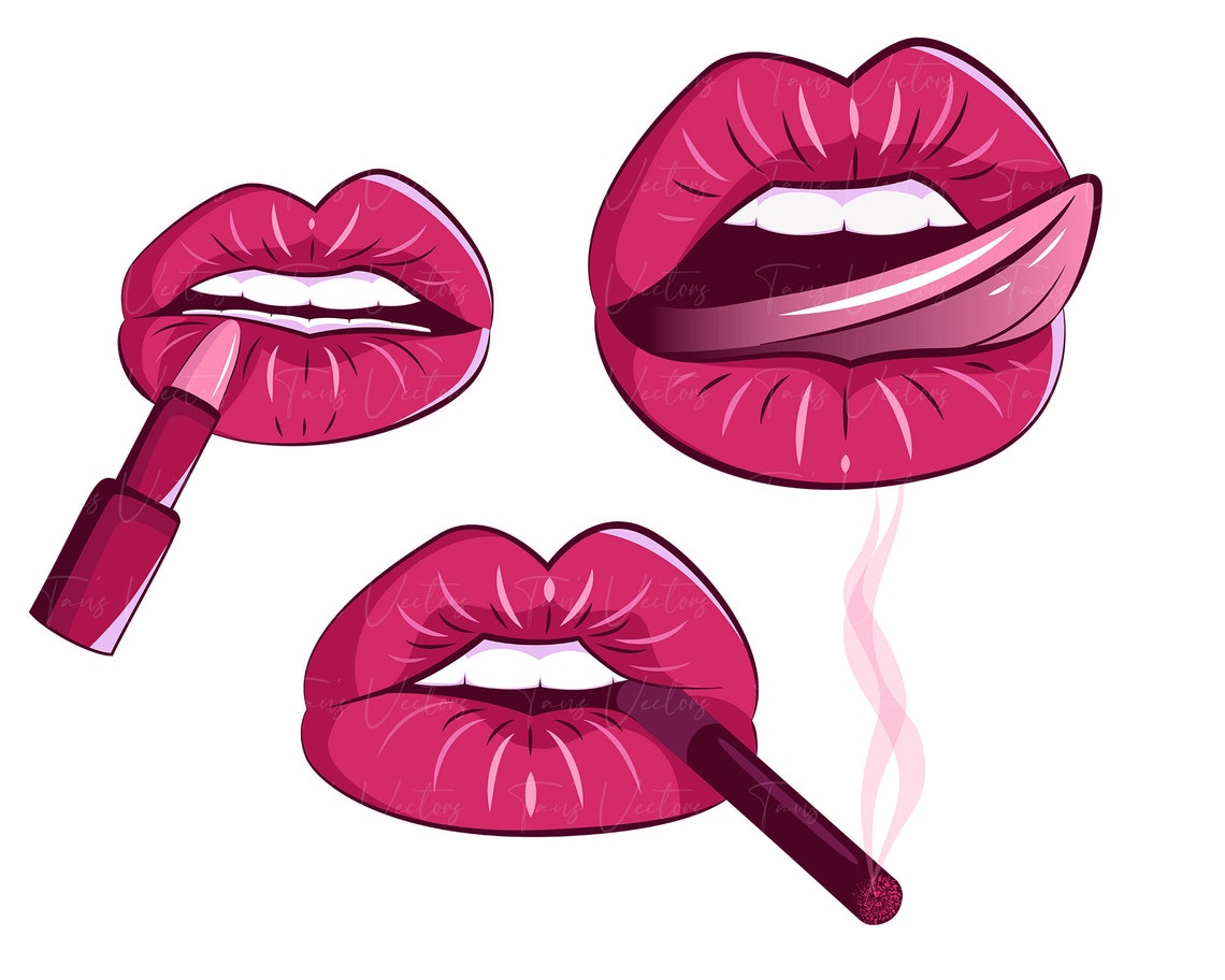 Sexy Pink Lips SVG Sexy Fashion Lip Pink Lip Svg Kiss - Etsy