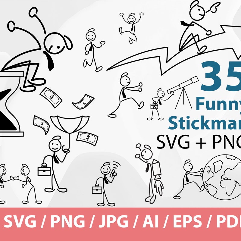Stick Woman Doodle - Etsy UK
