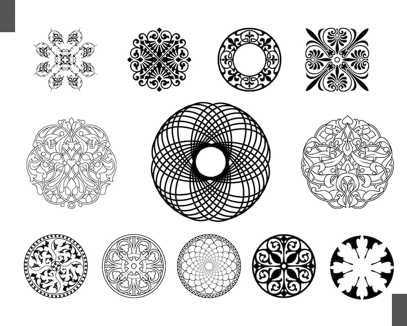 Decorative Elements SVG - Decorative Ornaments Svg, Geometric Design ...