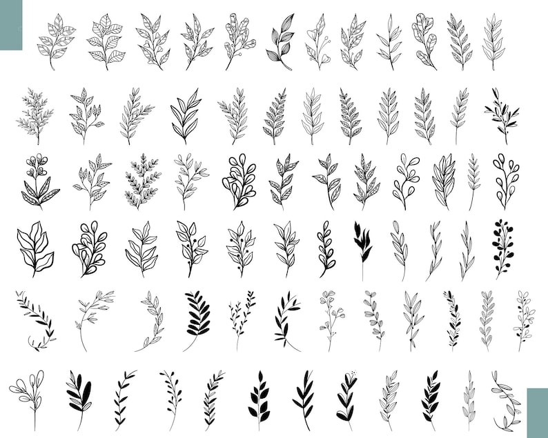 LEAVES SVG - 165 Leaf Svg File, Leaves SVG Bundle, Branches Svg, Leaves ...
