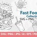 Fast Food Collection SVG Burger Svg, French Fries Png, Popcorn Svg ...