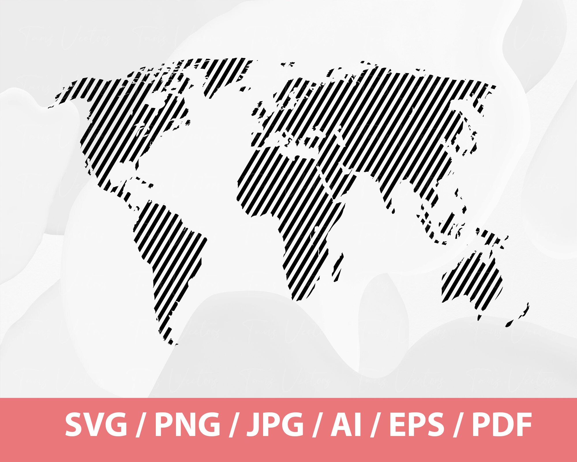 World Maps Collection SVG World Map SVG World SVG Travel - Etsy UK
