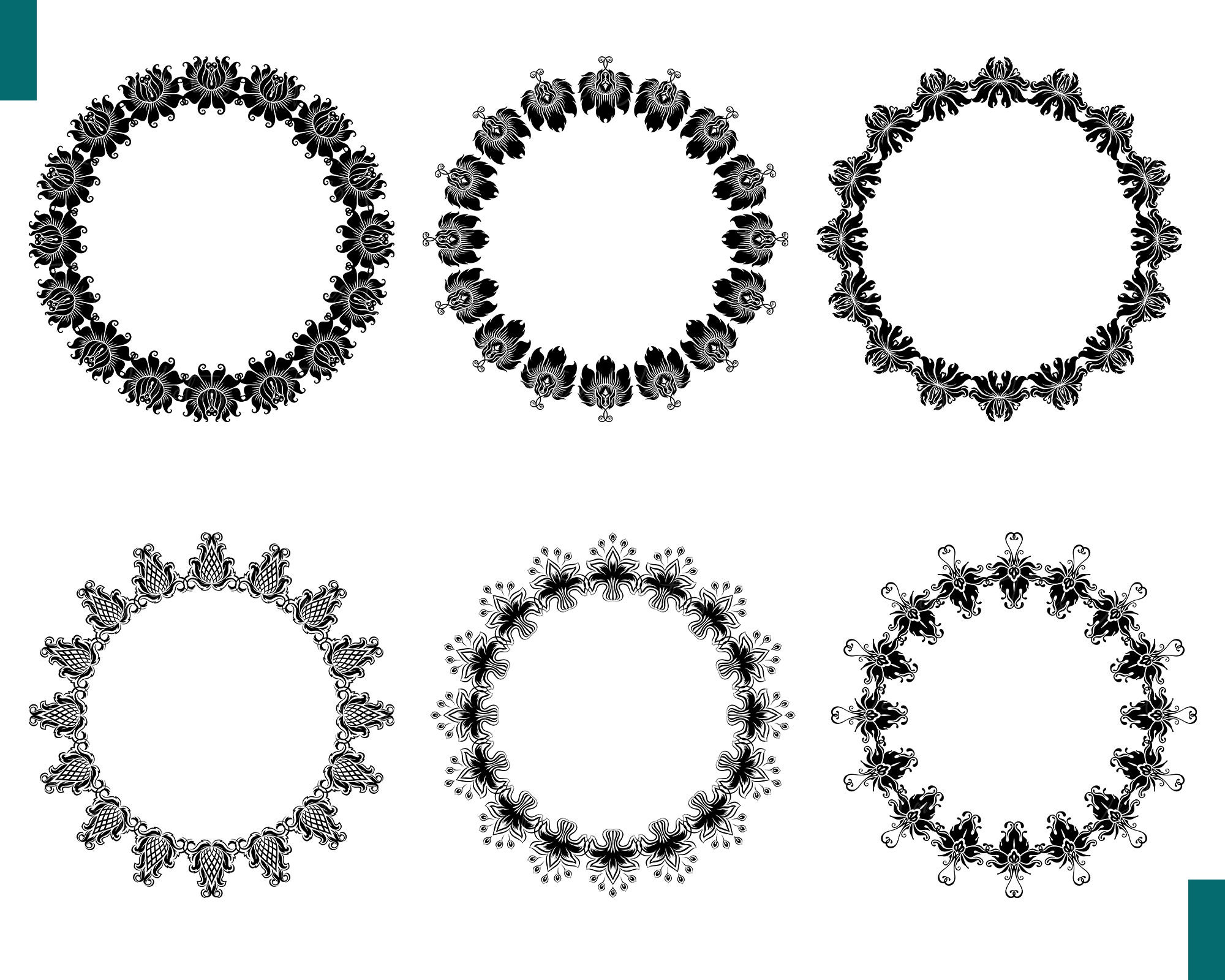 Decorative Frame SVG Frame Svg Circle Frame Svg Round - Etsy