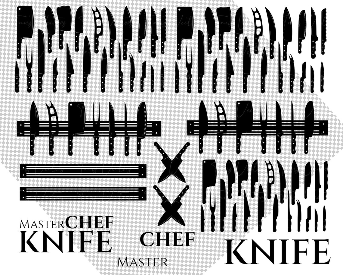 Knife Collection SVG Knife Svg Kitchen Knife Cook Knife - Etsy